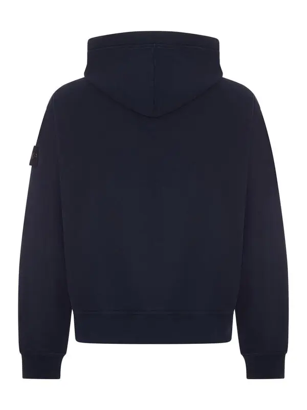 Stone Island Cotton Hoodie - Blue