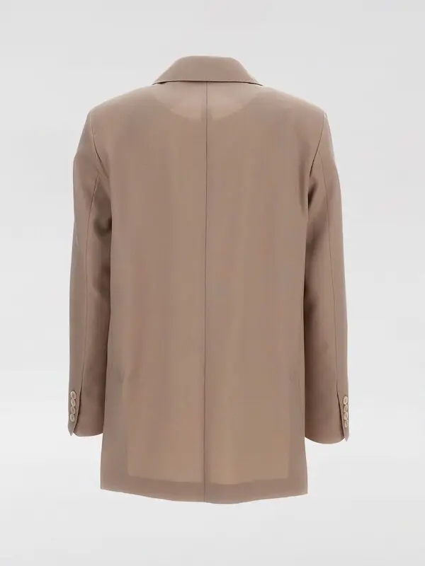 Max Mara Double Breasted Virgin Wool And Silk Blazer
