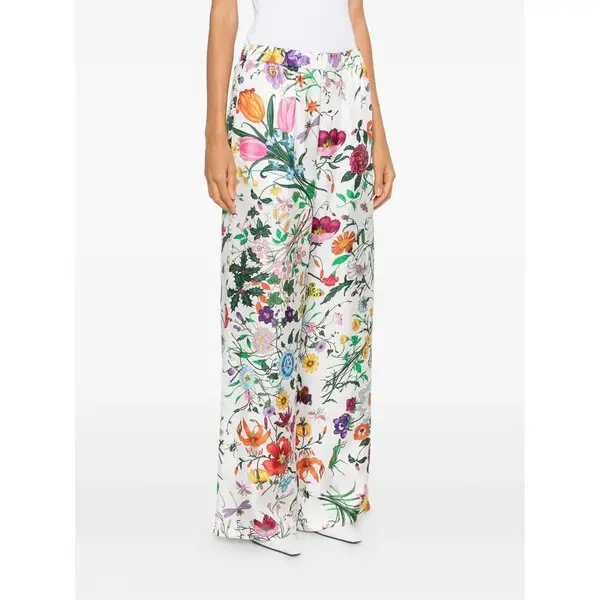 Gucci Straight Leg Trousers - White