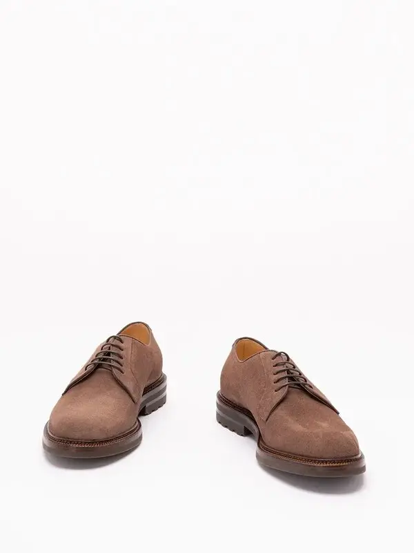 Brunello Cucinelli Calf Leather Lace Up Shoes