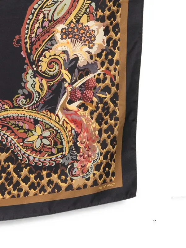 Etro Printed Silk Foulard - Multicolor