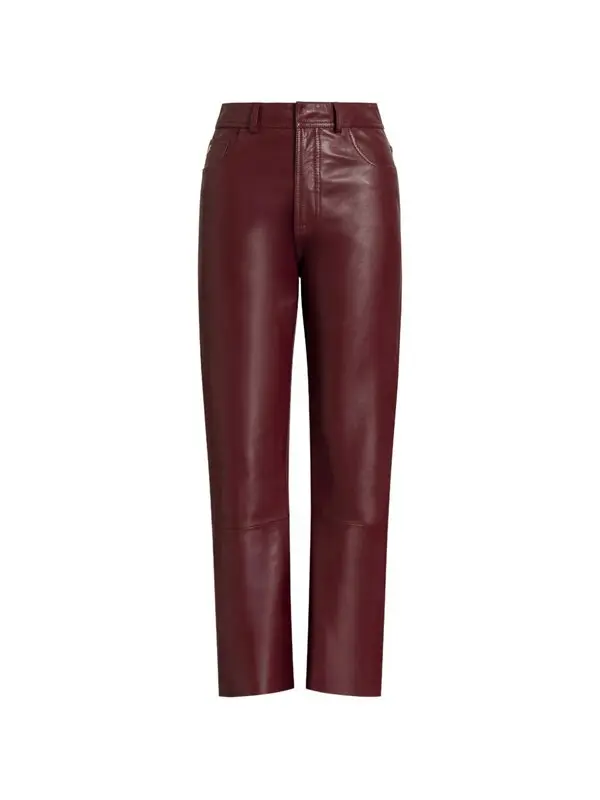 Alberta Ferretti Faux Leather Trousers - Multicolor