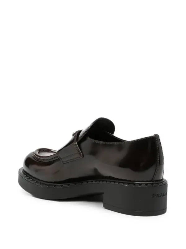 Prada Chocolate Leather Loafers