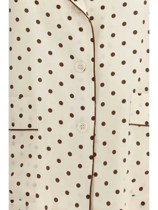 P.a.r.o.s.h Polka-dot Silk Shirt