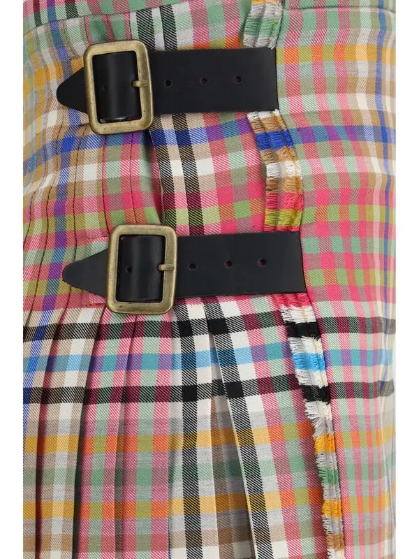 VIVIENNE WESTWOOD Heather Check Mini Kilt