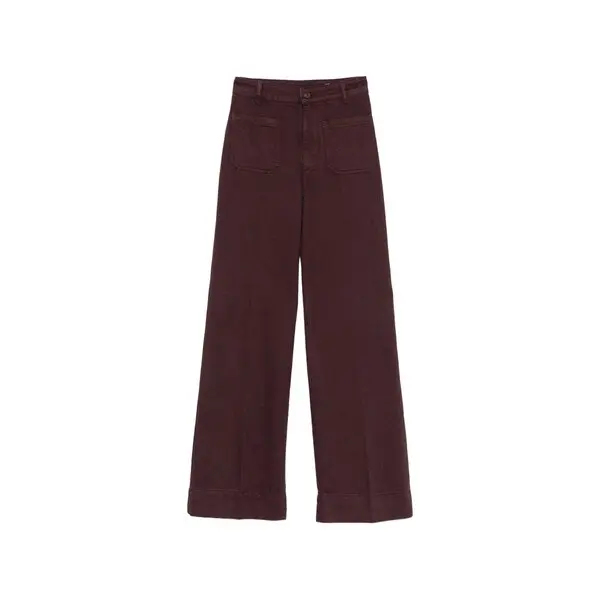 Victoria Beckham Denim Wide-leg Jeans - Red