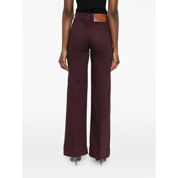 Victoria Beckham Denim Wide-leg Jeans - Red