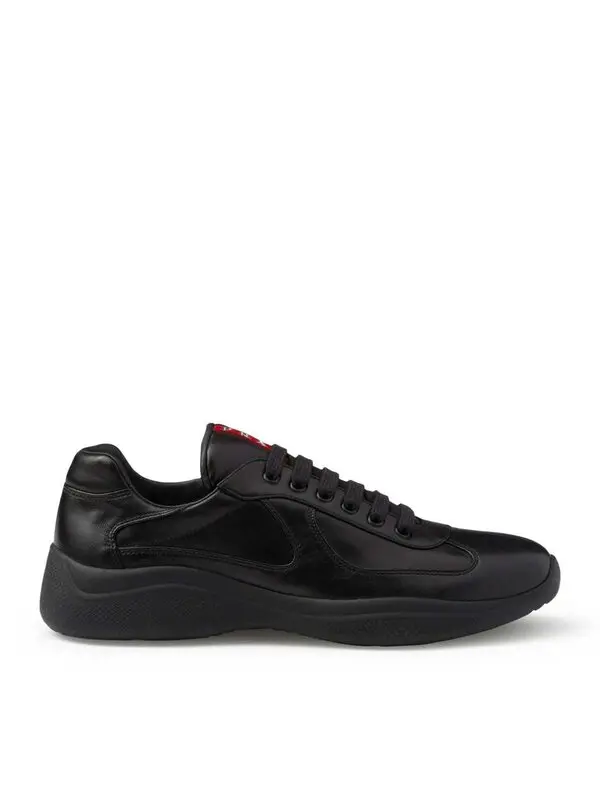 Prada America`s Cup Sneakers In Nappa - Black