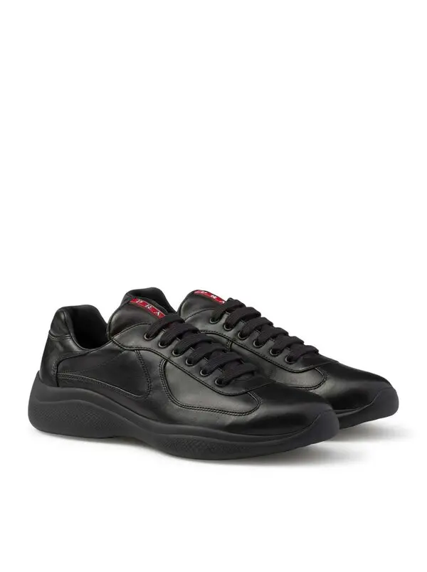 Prada America`s Cup Sneakers In Nappa - Black