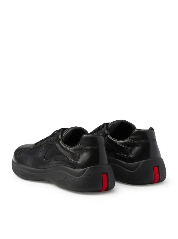 Prada America`s Cup Sneakers In Nappa - Black