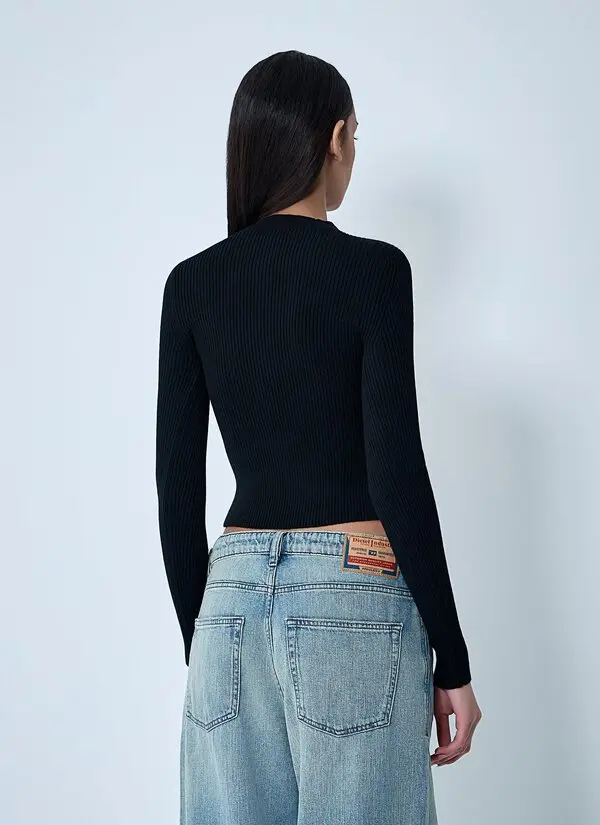 DIESEL® Wool Knit Sweater - Black