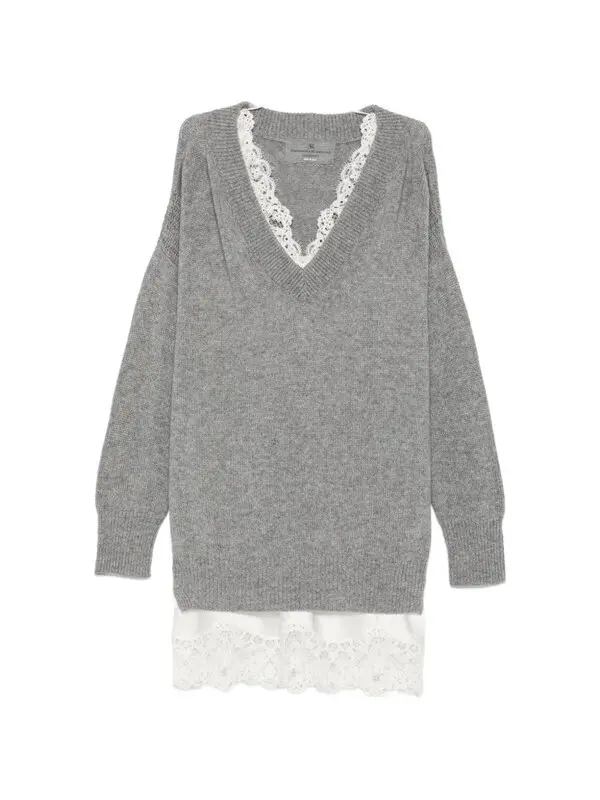 ERMANO SCERVINO Ermanno Scervino Cashmere Mini Dress