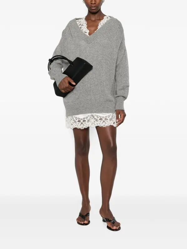 ERMANO SCERVINO Ermanno Scervino Cashmere Mini Dress