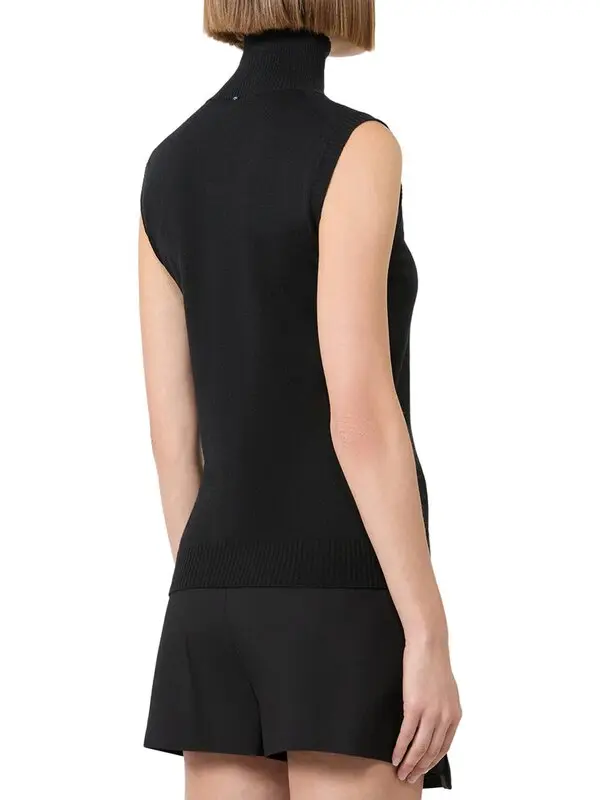 Sportmax Sleeveless Top In Pure Wool