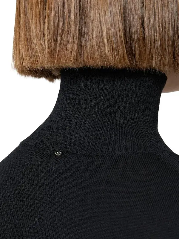 Sportmax Sleeveless Top In Pure Wool - Black