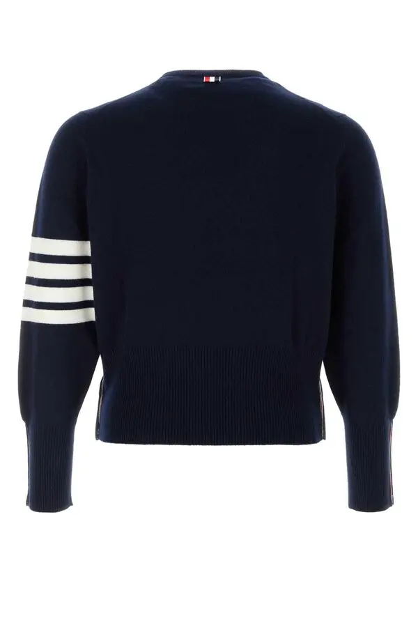 Thom Browne Navy Cashmere Sweater