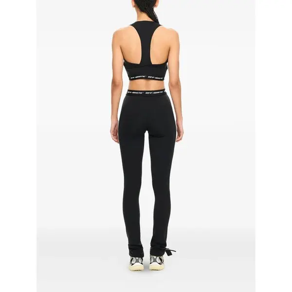 Off-White Branded Band Sleeveless Crew-neck Tank Top - Black