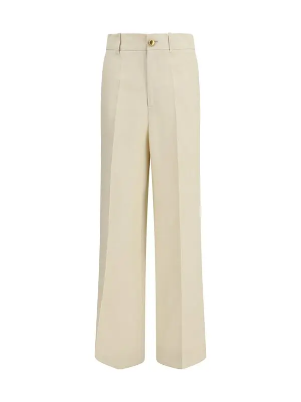 P.a.r.o.s.h Raisa Wide-leg Pants - Cream