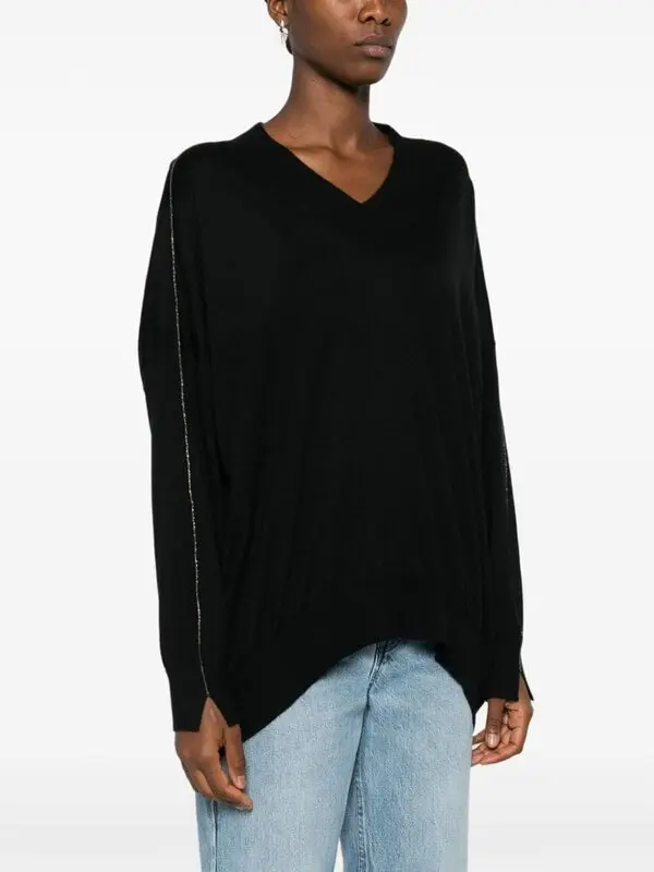 Brunello Cucinelli Long Sleeve V-neck Sweater
