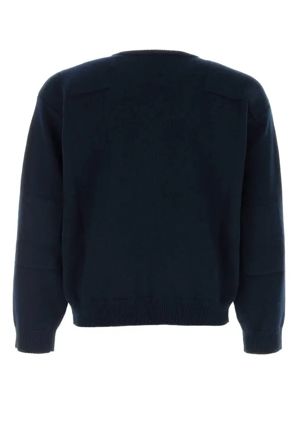 JIL SANDER Midnight Wool Blend Sweater - Blue