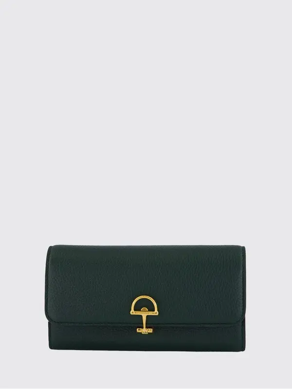 Gucci Softbit Hammered Leather Wallet - Green