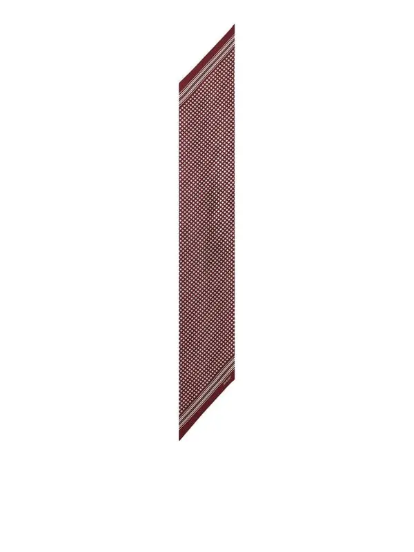 Saint Laurent Lavallière Scarf In Silk Twill - Multicolor