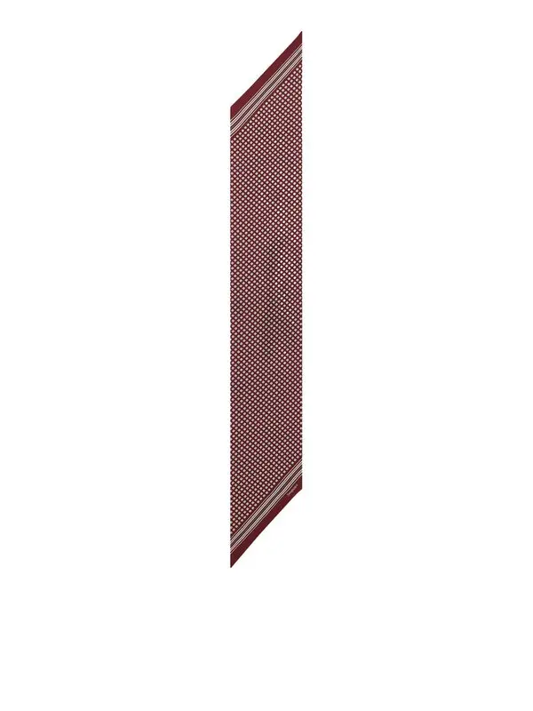 Saint Laurent Lavallière Scarf In Silk Twill - Multicolor