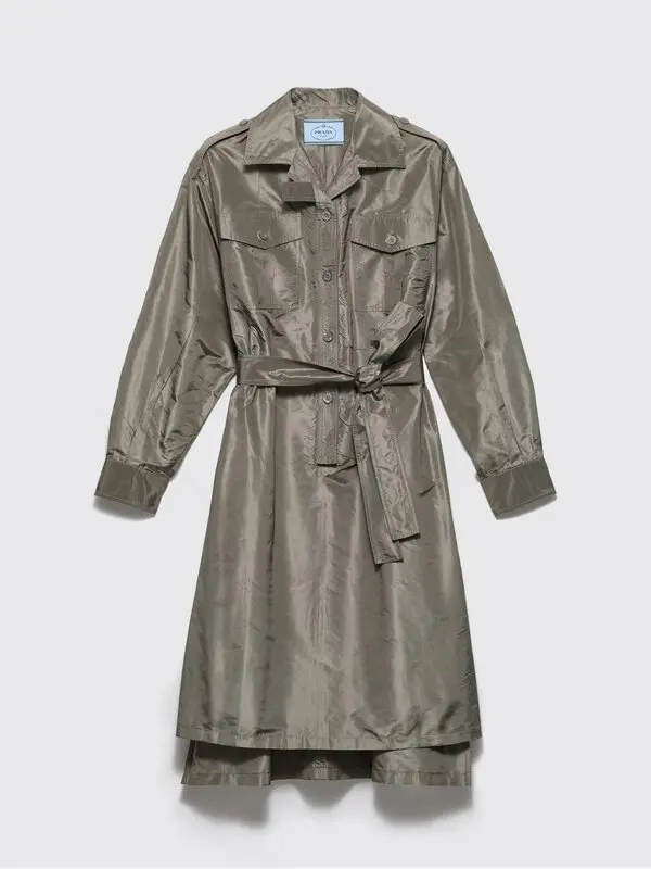 Prada Silk Taffeta Midi Dress - Green