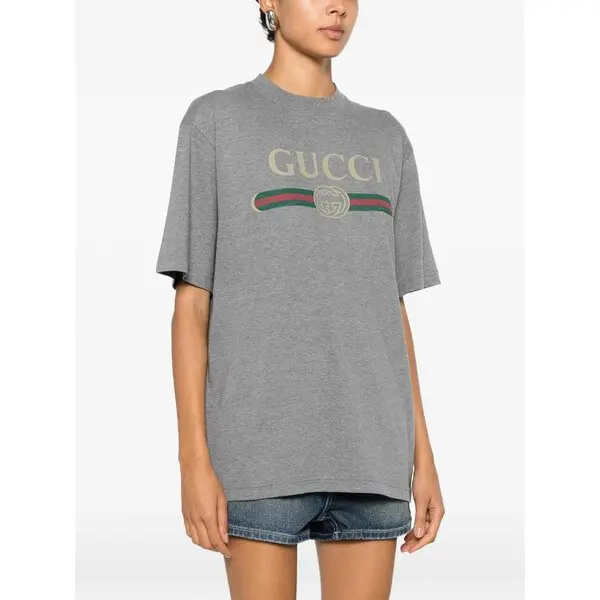 Gucci Grey Tops T-shirts & Jerseys