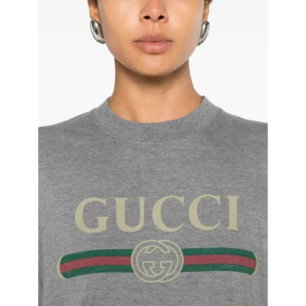 Gucci Grey Tops T-shirts & Jerseys