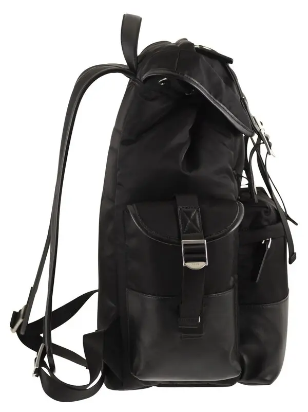 TOD'S Medium Fabric And Leather Backpack
