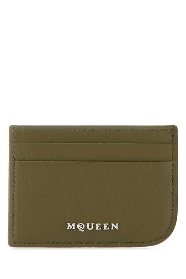 Alexander McQueen Army Leather Card Holder - Green