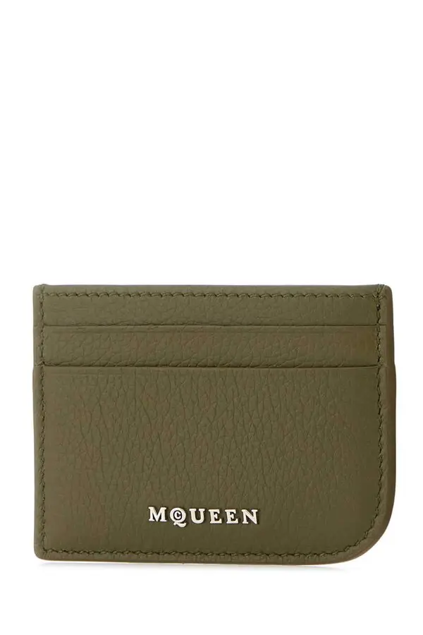 Alexander McQueen Army Leather Card Holder - Green