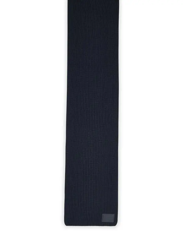 Dolce & Gabbana Dg' Patch Scarf In Cashmere - Blue