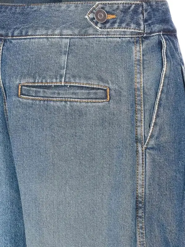 Alaïa Pleated Denim Pants