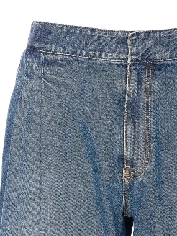 Alaïa Pleated Denim Pants