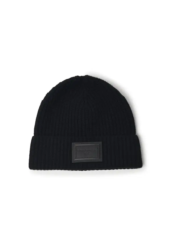 Dolce & Gabbana Cashmere Beanie - Black