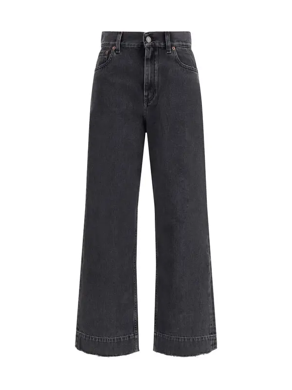 Chloé High-waisted Cropped Denim Jeans