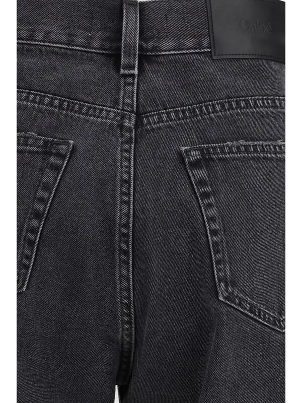 Chloé High-waisted Cropped Denim Jeans