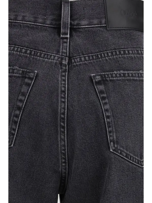 Chloé High-waisted Cropped Denim Jeans