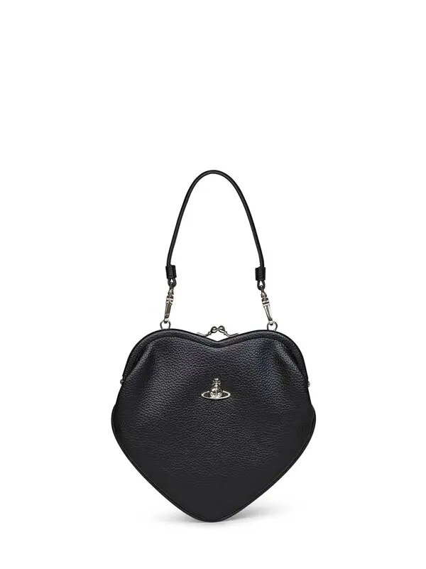 VIVIENNE WESTWOOD Black Belle Heart Frame Handbag - Multicolor
