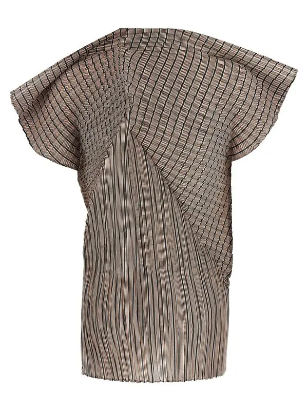 Issey Miyake Generic Stripes Top