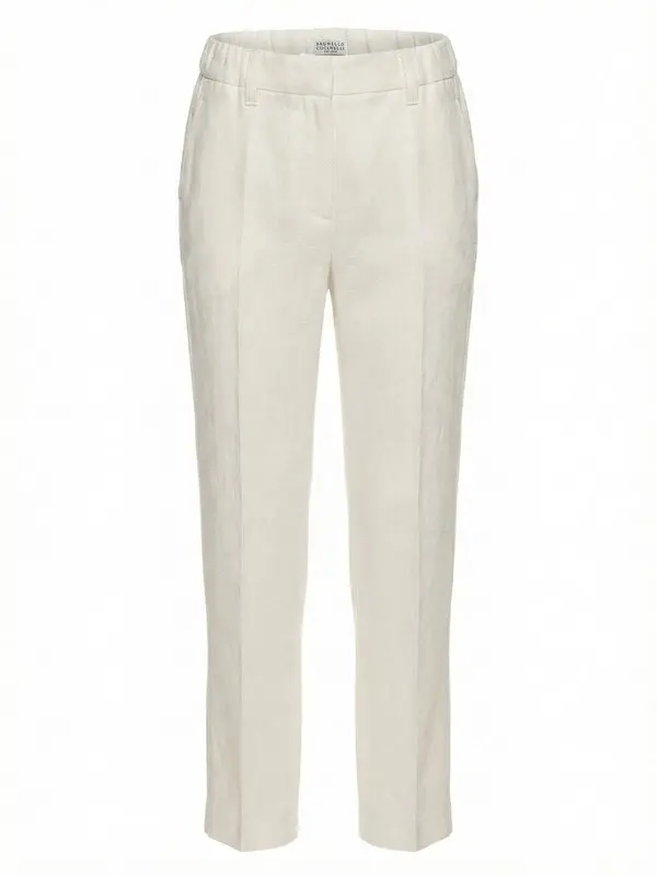 Brunello Cucinelli Linen Trousers - Multicolor