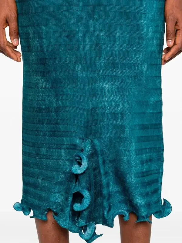 Fendi Faded Plissé Dress - Multicolor