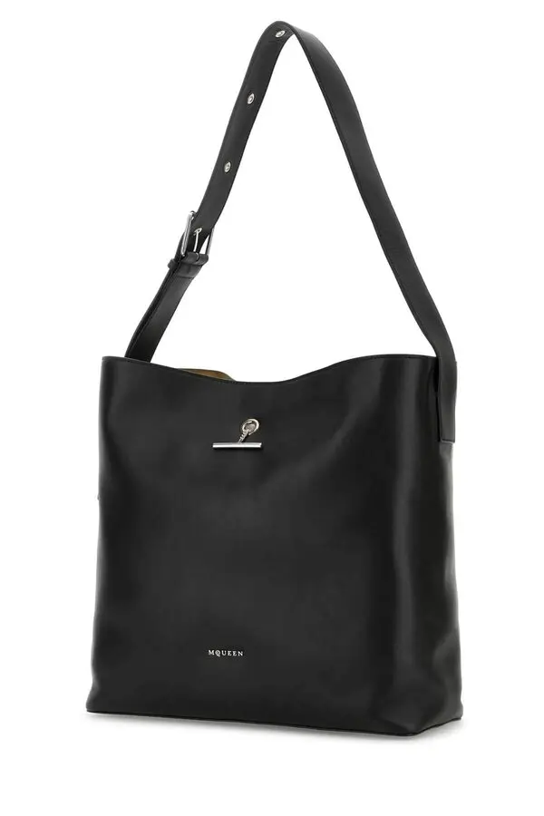 Alexander McQueen Leather Pendant Shopping Bag