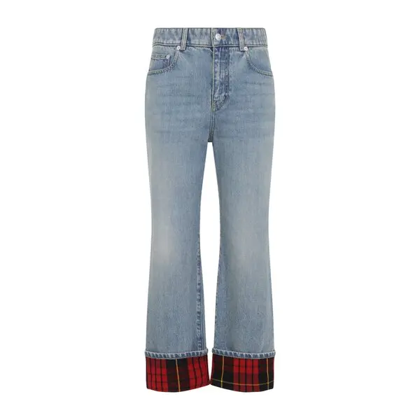 Alexander McQueen Cotton Jeans - Blue