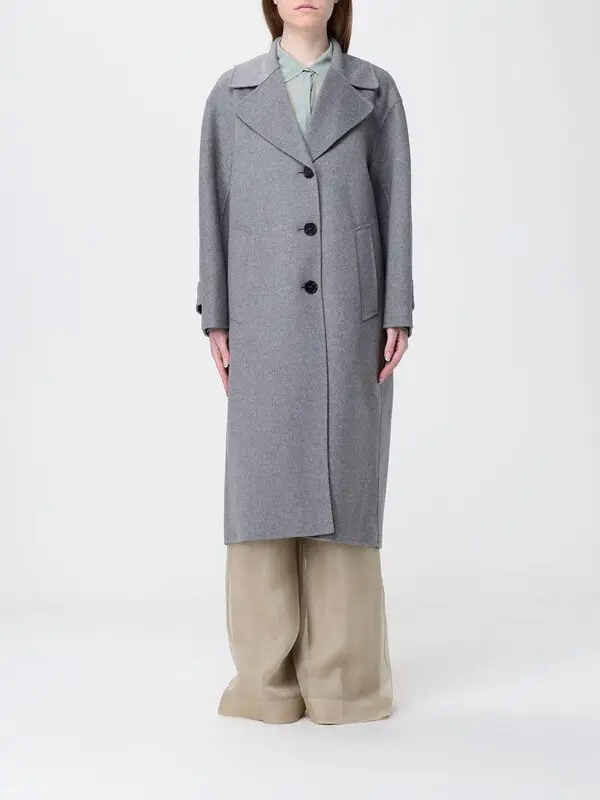 Max Mara Virgin Wool Coat - Gray