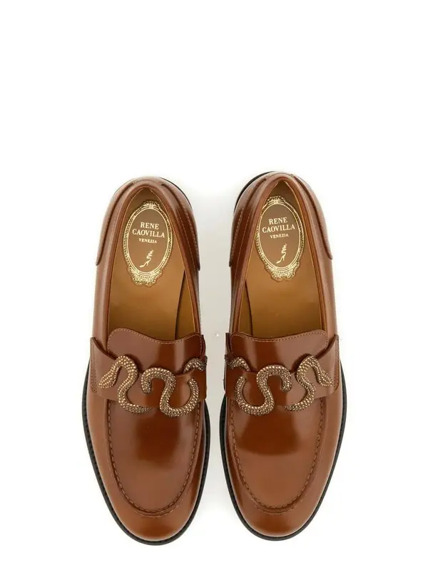 Rene Caovilla Leather Loafer - Multicolor