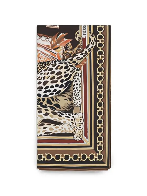 FERRAGAMO Printed Silk Foulard