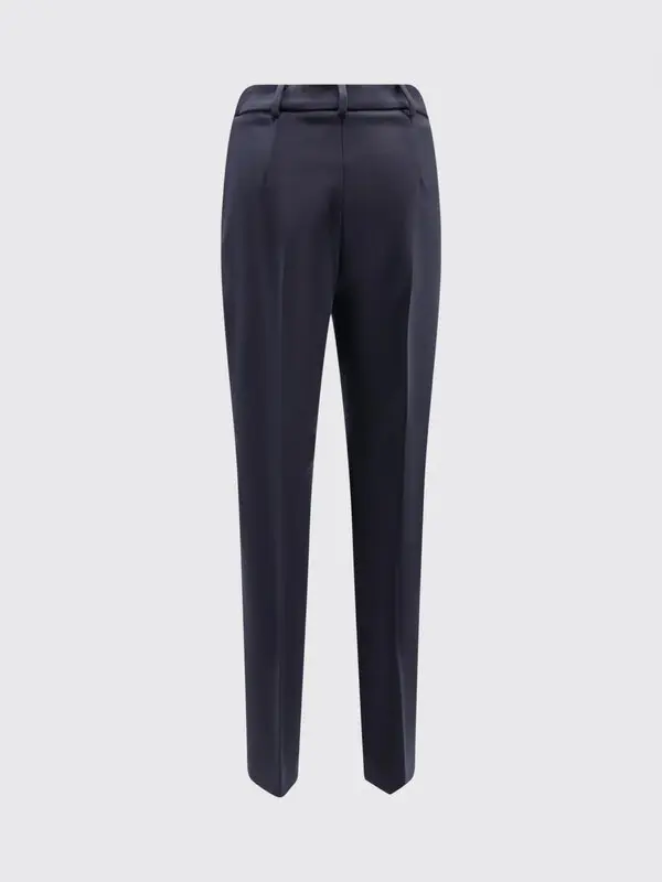 Max Mara Stretch Virgin Wool Trousers - Blue